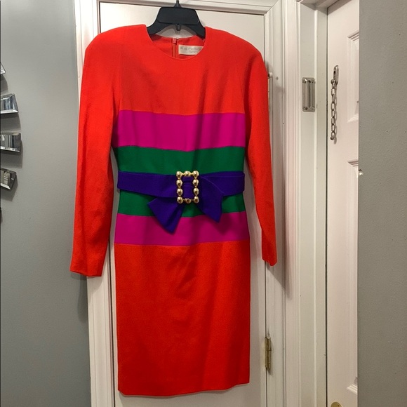 R.BDesign Group | Dresses | Tb Design Group Elegant Orange Dress With ...